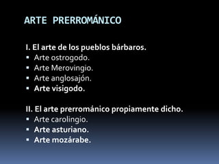 Arte prerrománico | PPTX