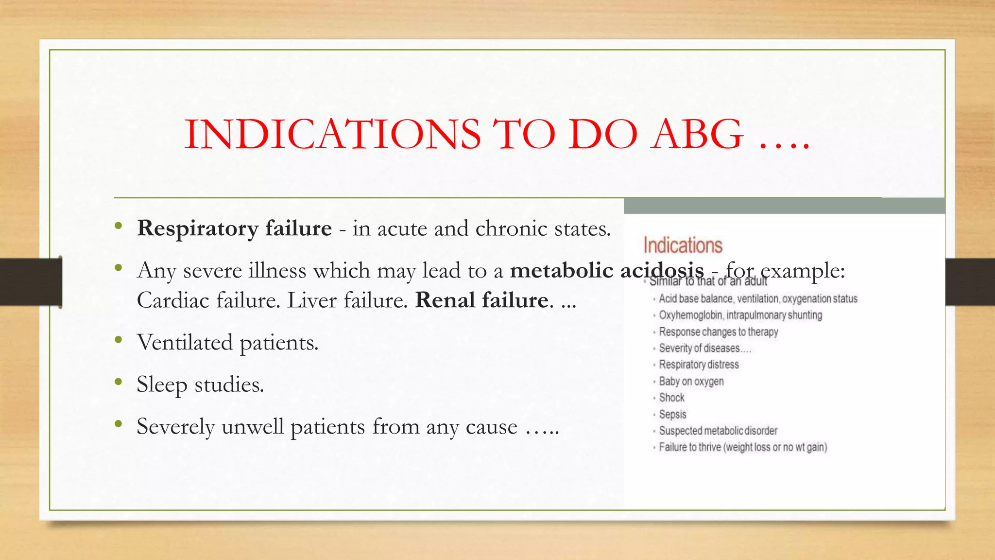 Artereal blood gas meaning,brief guide for nurses murugesh | PPTX
