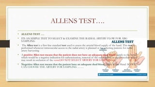 Artereal blood gas meaning,brief guide for nurses murugesh | PPTX