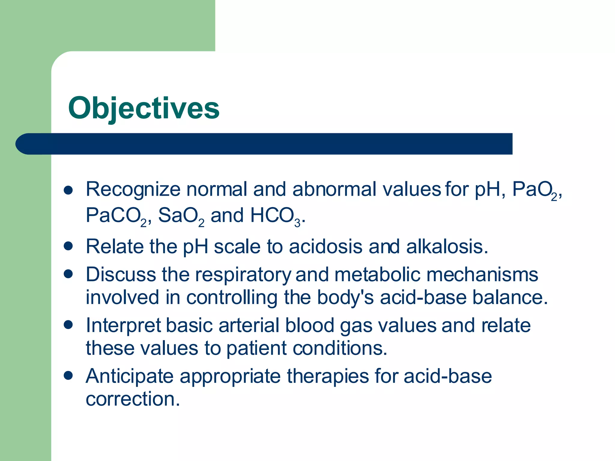 Arterial Blood Gases | PPT