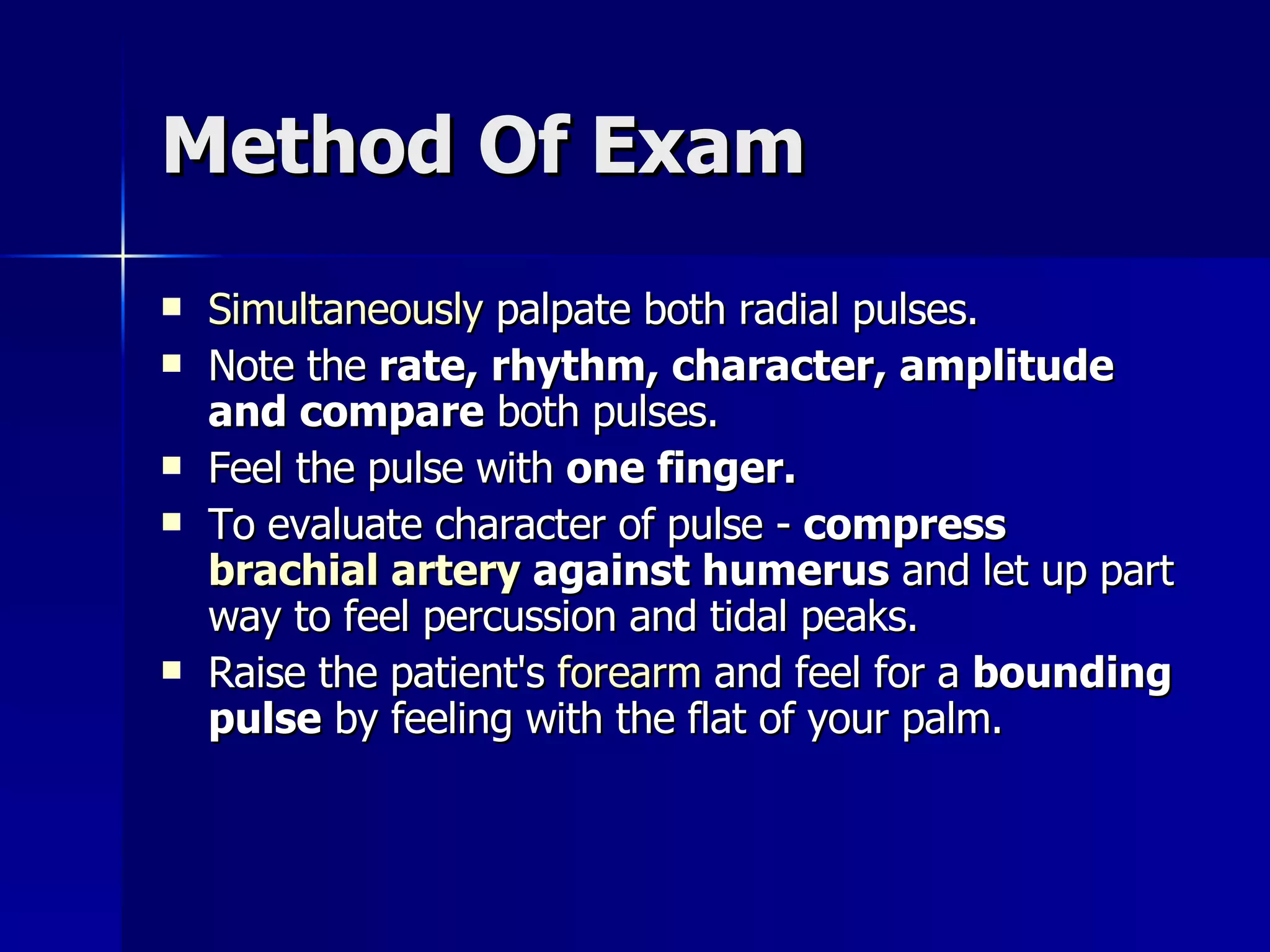 Arterial Pulse: Radial | PPT