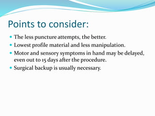 Arterial access of the upper limb | PPTX