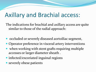 Arterial access of the upper limb | PPT