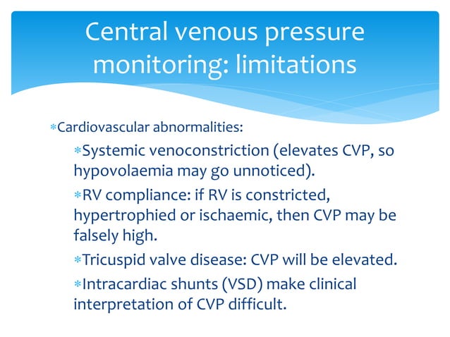 Arterial_and_CVP_monitoring.ppt | Heart and Cardiovascular Diseases ...