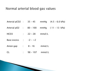 Arterial blood gas | PPTX