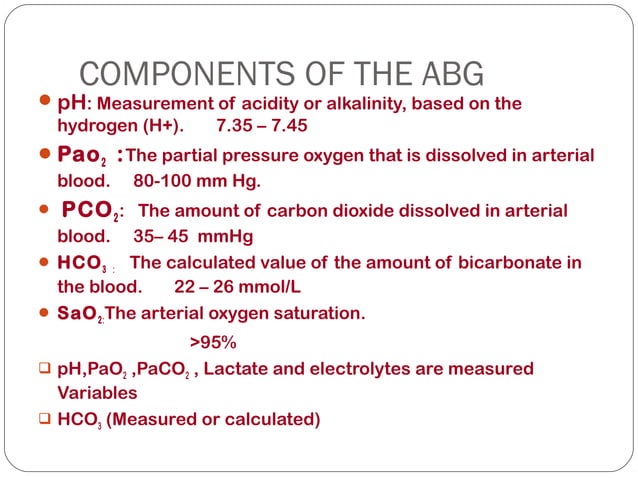 Arterial blood gas.ppt1 (1) | PPT