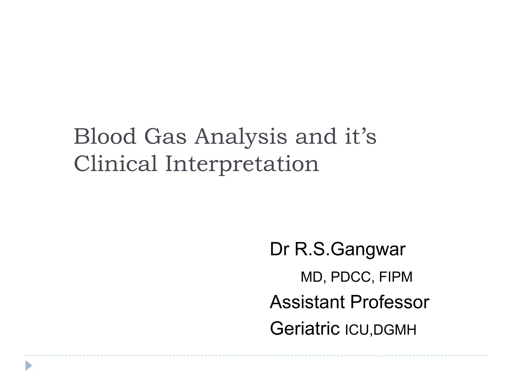 Arterial Blood Gas.ppt1.ppt | Lung and Respiratory Health | Diseases ...