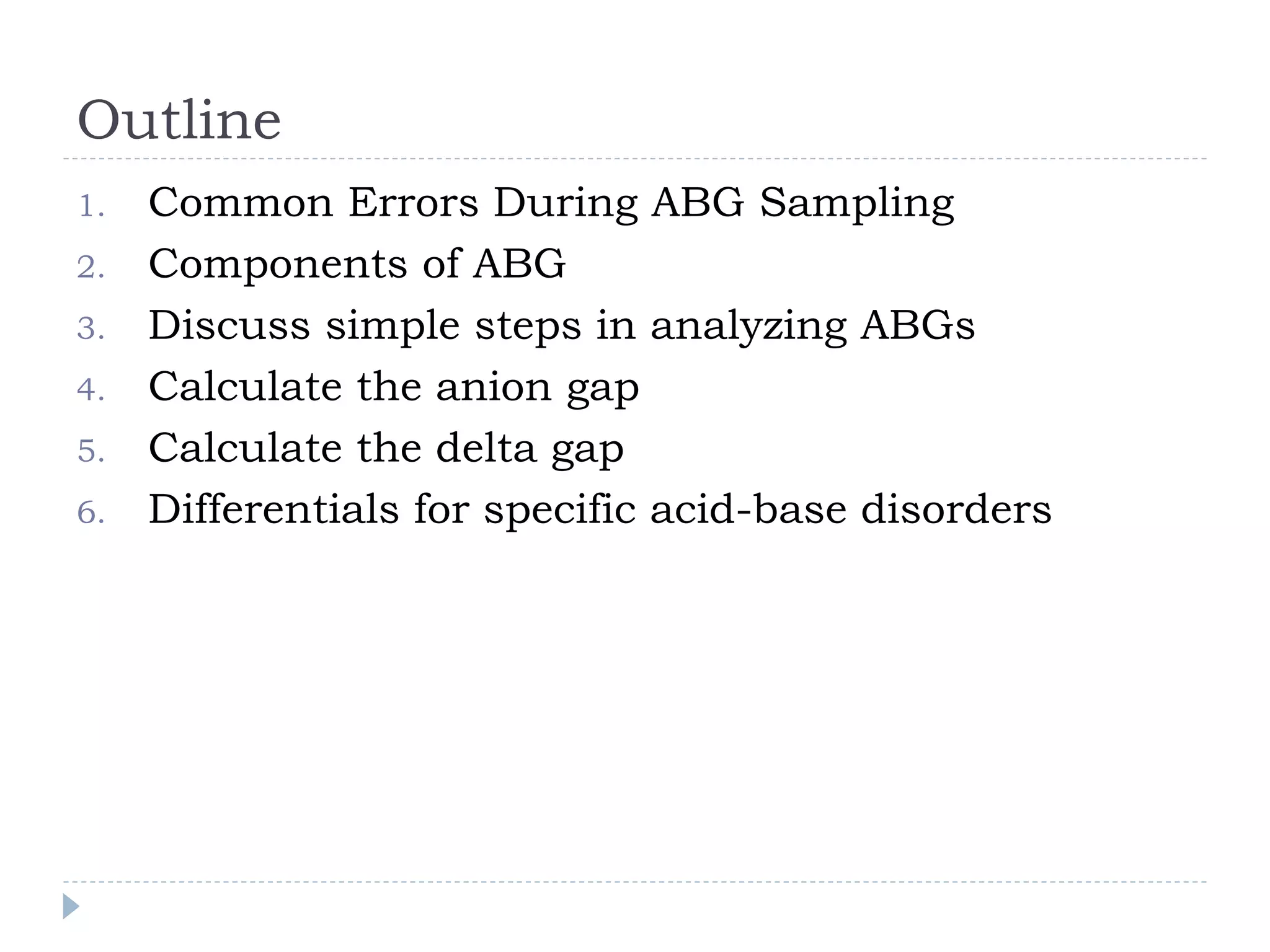 Arterial Blood Gas.ppt1.ppt | Lung and Respiratory Health | Diseases ...