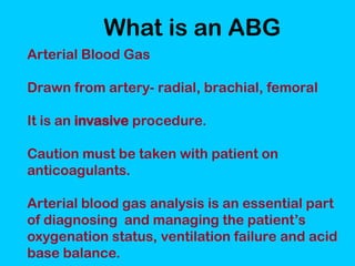 Arterial Blood Gas Analysis- For BPT Students | PPT