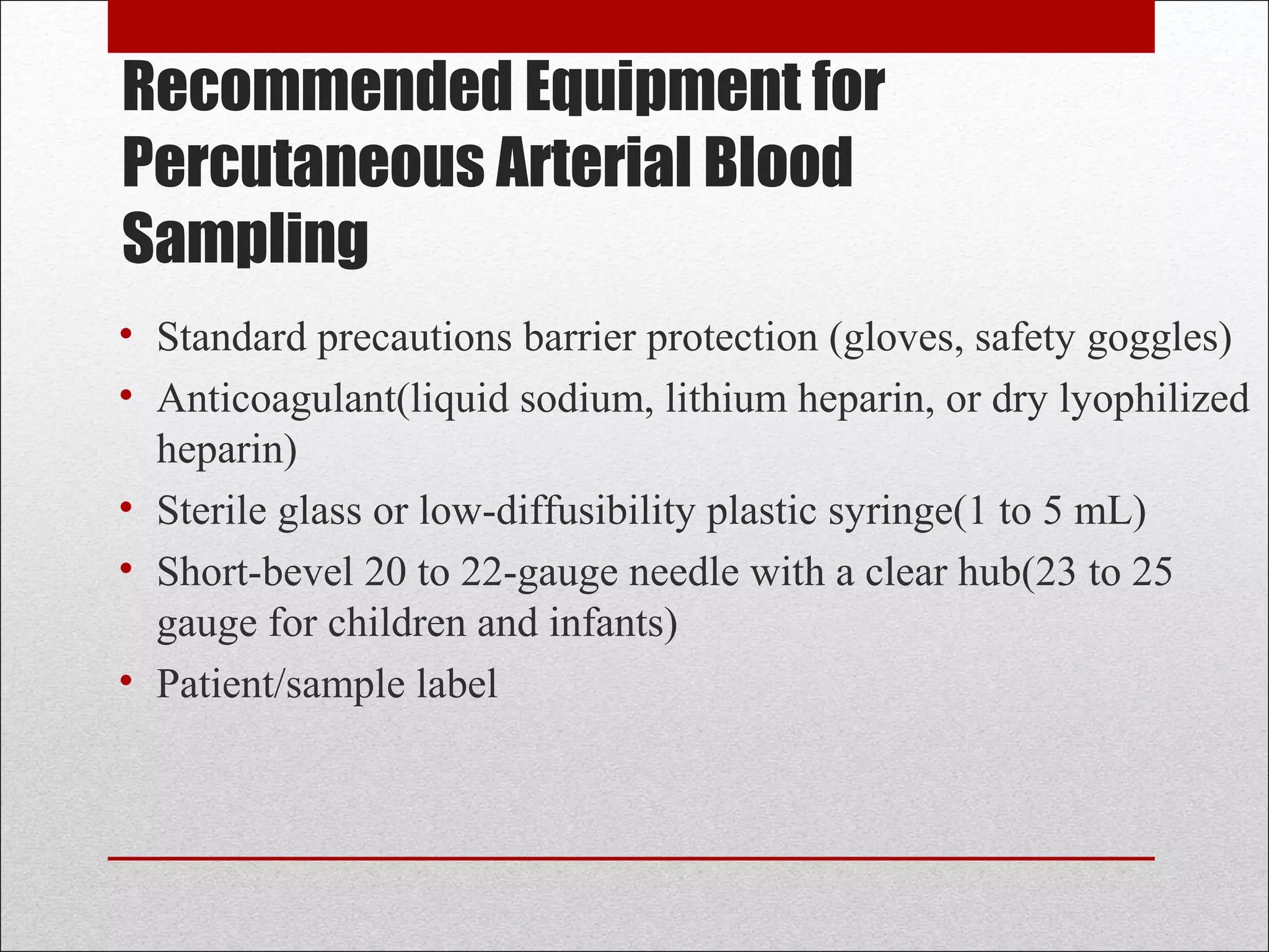RT ARTERIAL BLOOD GAS .ppt