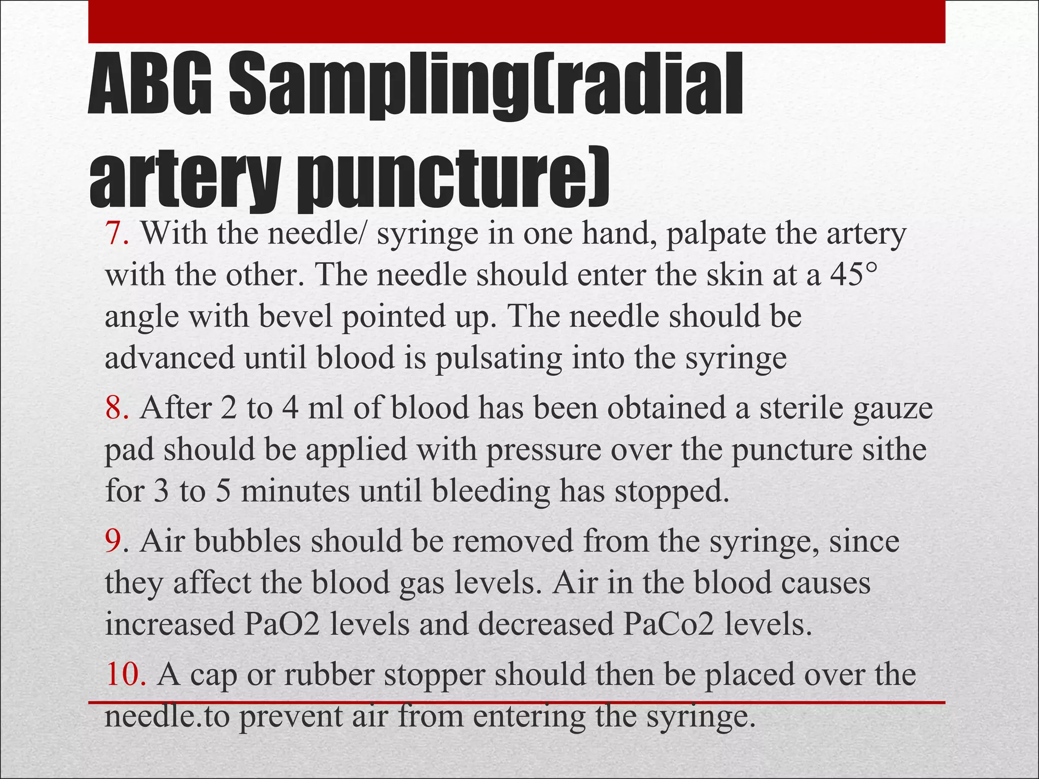 Arterial blood gases | PPT