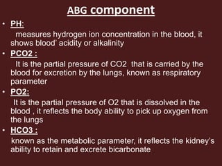 Arterial blood gas analysis | PPTX