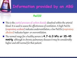 Arterial Blood Gas Analysis -The lAtest.ppt | Lung and Respiratory ...