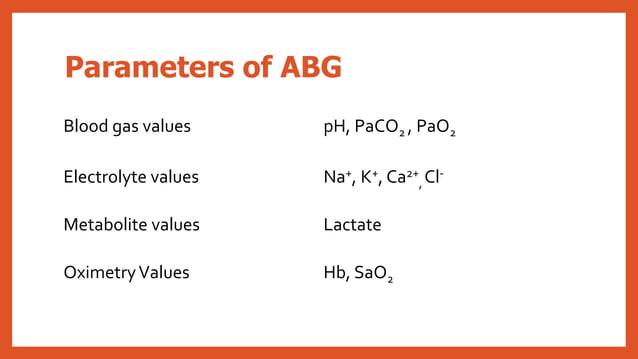 Arterial blood gas analysis and interpretation | PDF | Lung and ...