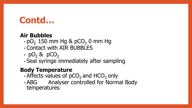 Arterial blood gas analysis and interpretation | PDF | Lung and ...