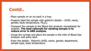 Arterial blood gas analysis and interpretation | PDF