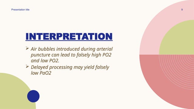 Arterial blood gas anayzer presentation. | PPTX
