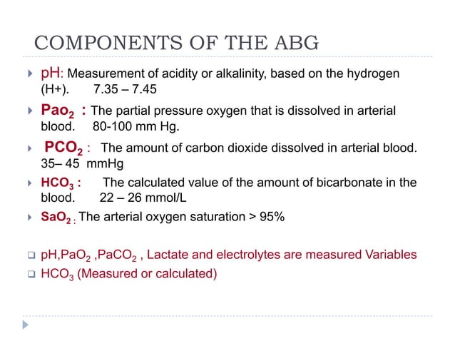 Arterial Blood Gas (Dr George).ppt