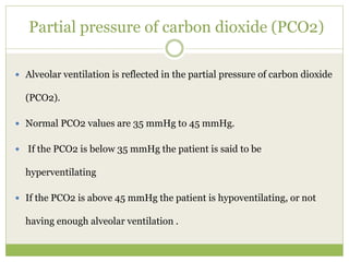 Arterial blood gases | PPT