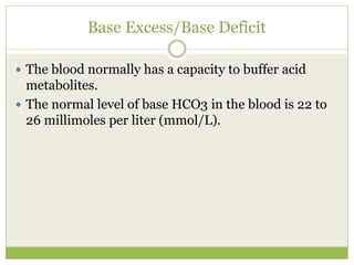 Arterial blood gases | PPT