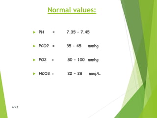 ARTERIAL BLOOD GASES NOTES for MEDICAL STUDENTS.ppt