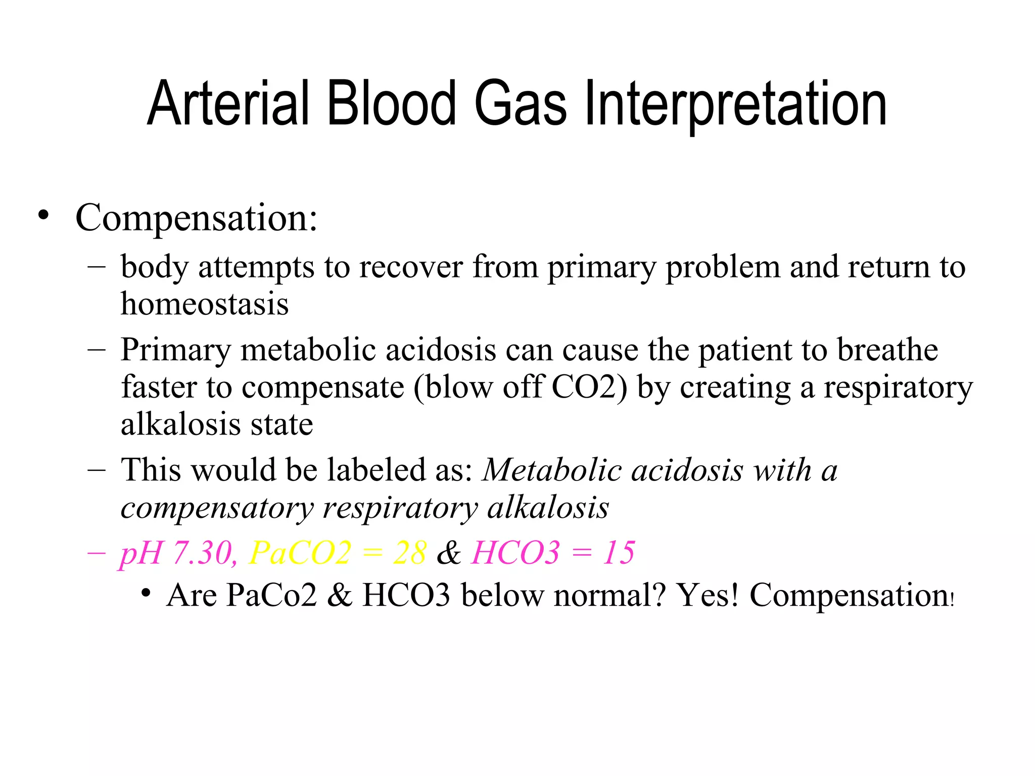 Arterial Blood Gases (2) | PPT