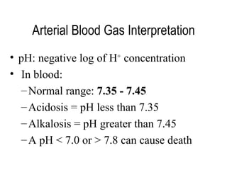 Arterial Blood Gases (2) | PPT