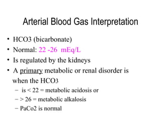 Arterial Blood Gases (2) | PPT