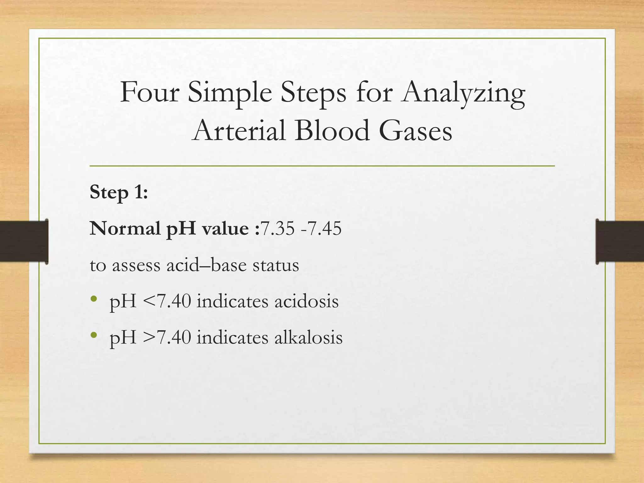 Arterial blood gases analysis | PPT