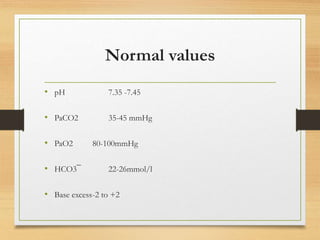 Arterial blood gases analysis | PPT