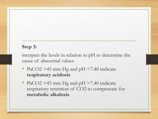 Arterial blood gases analysis | PPTX
