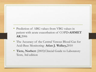 Arterial blood gases analysis | PPT