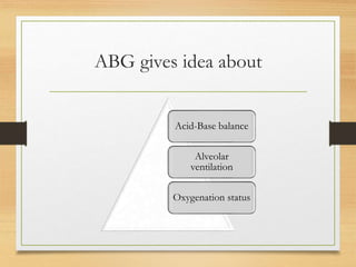 Arterial blood gases analysis | PPT