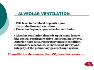 Arterial blood gas analysis in respiratory disorders | PPTX