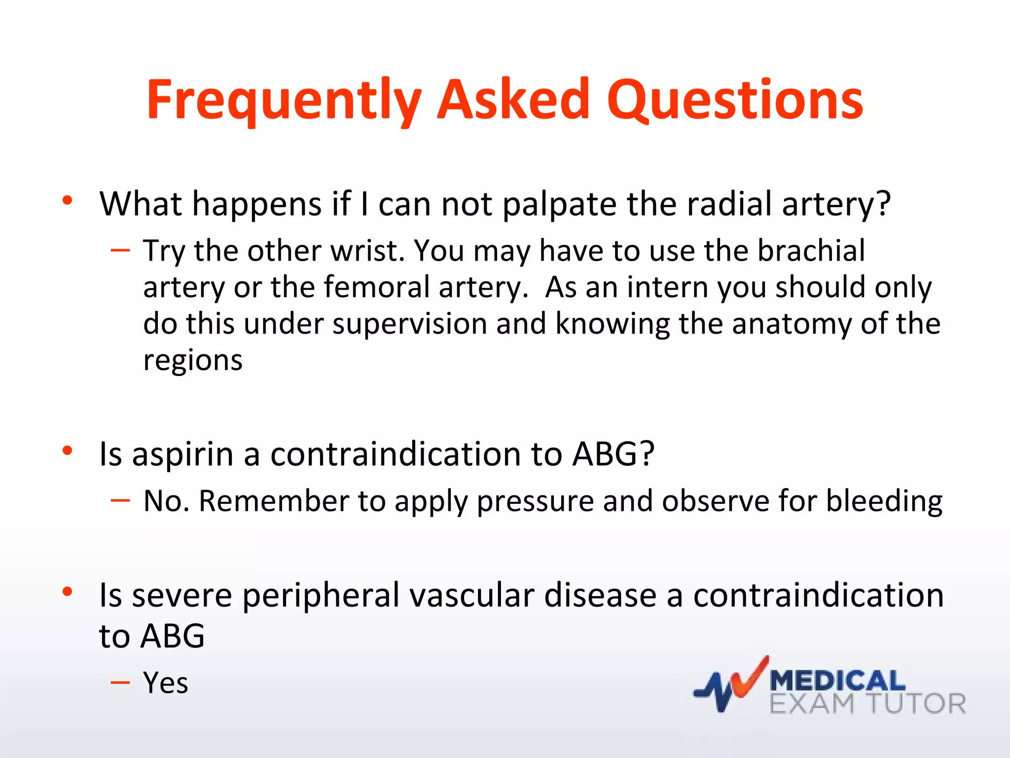 Arterial blood gas intern survival guide | PPT