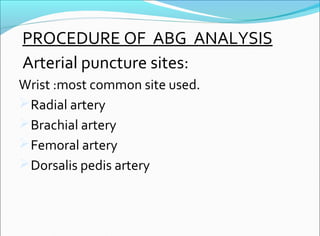 Arterial blood gas interpretation | PPT