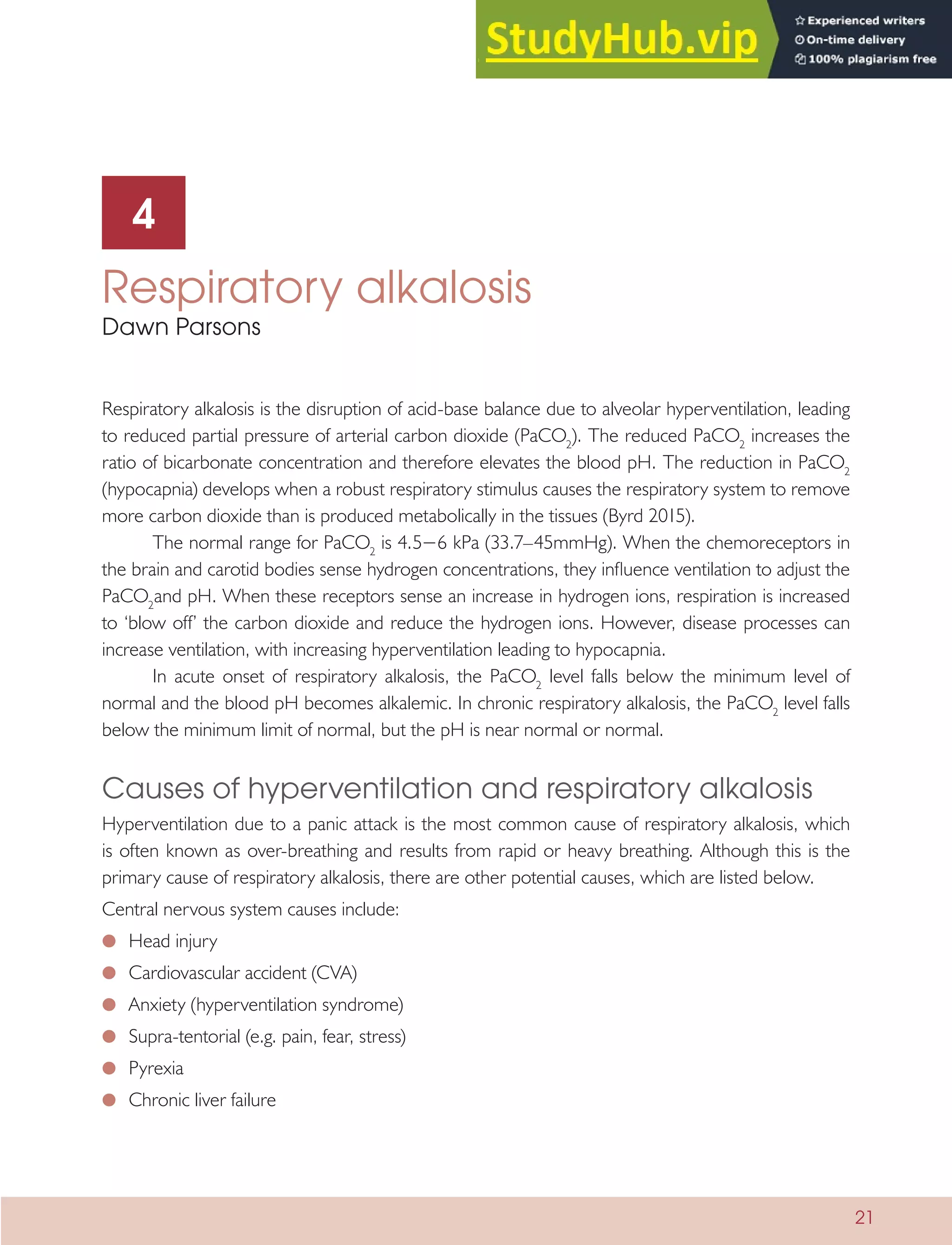 Arterial Blood Gas Interpretation A Case Study Approach | PDF