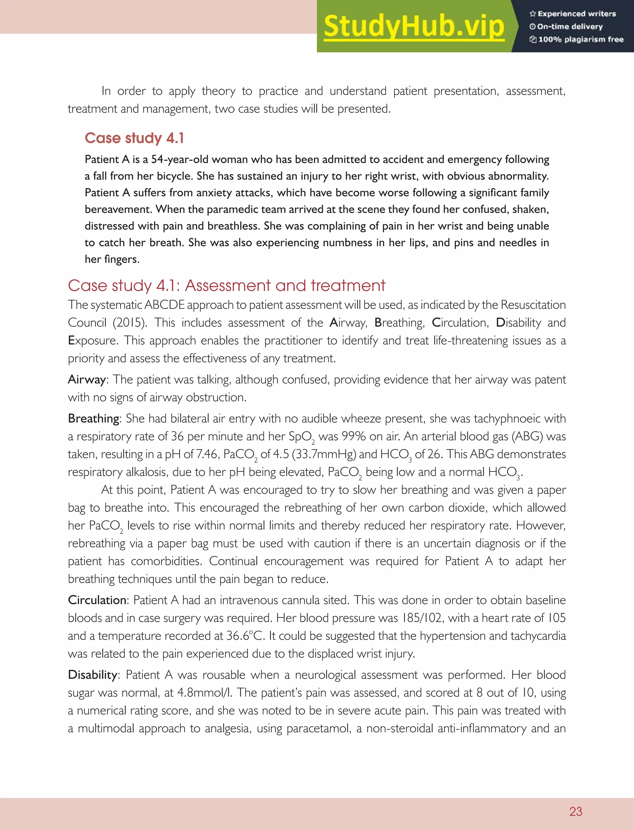 Arterial Blood Gas Interpretation A Case Study Approach | PDF