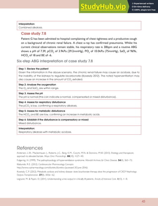 Arterial Blood Gas Interpretation A Case Study Approach | PDF