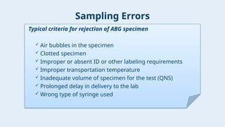 Arterial Blood Gasometry (ABG) - dr. Martha Fitri Alextina Tatodi ...