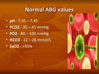 Arterial Blood Bas (ABG) Procedure and Interpretation | PPT