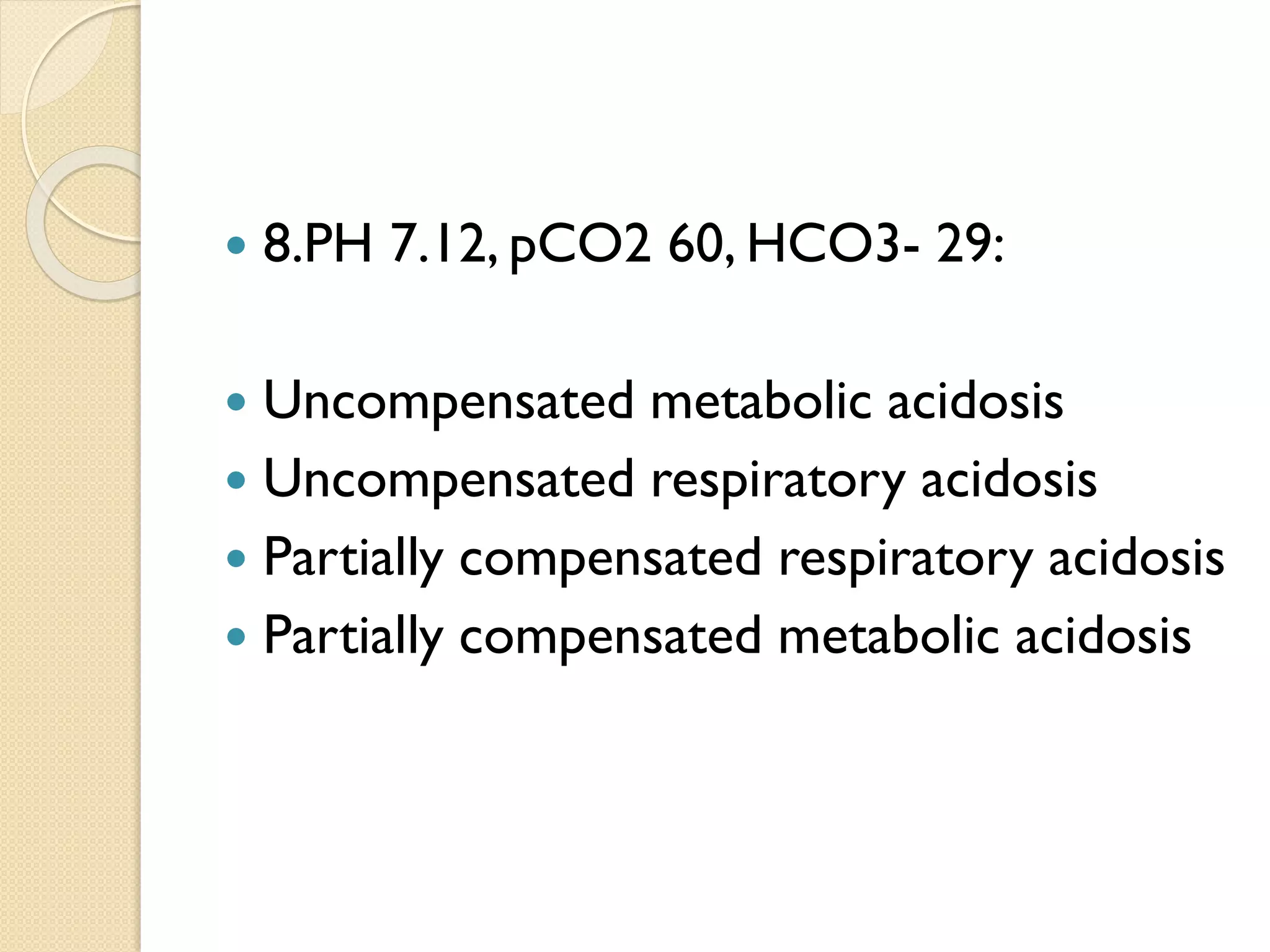 Arterial blood gas quiz | PDF