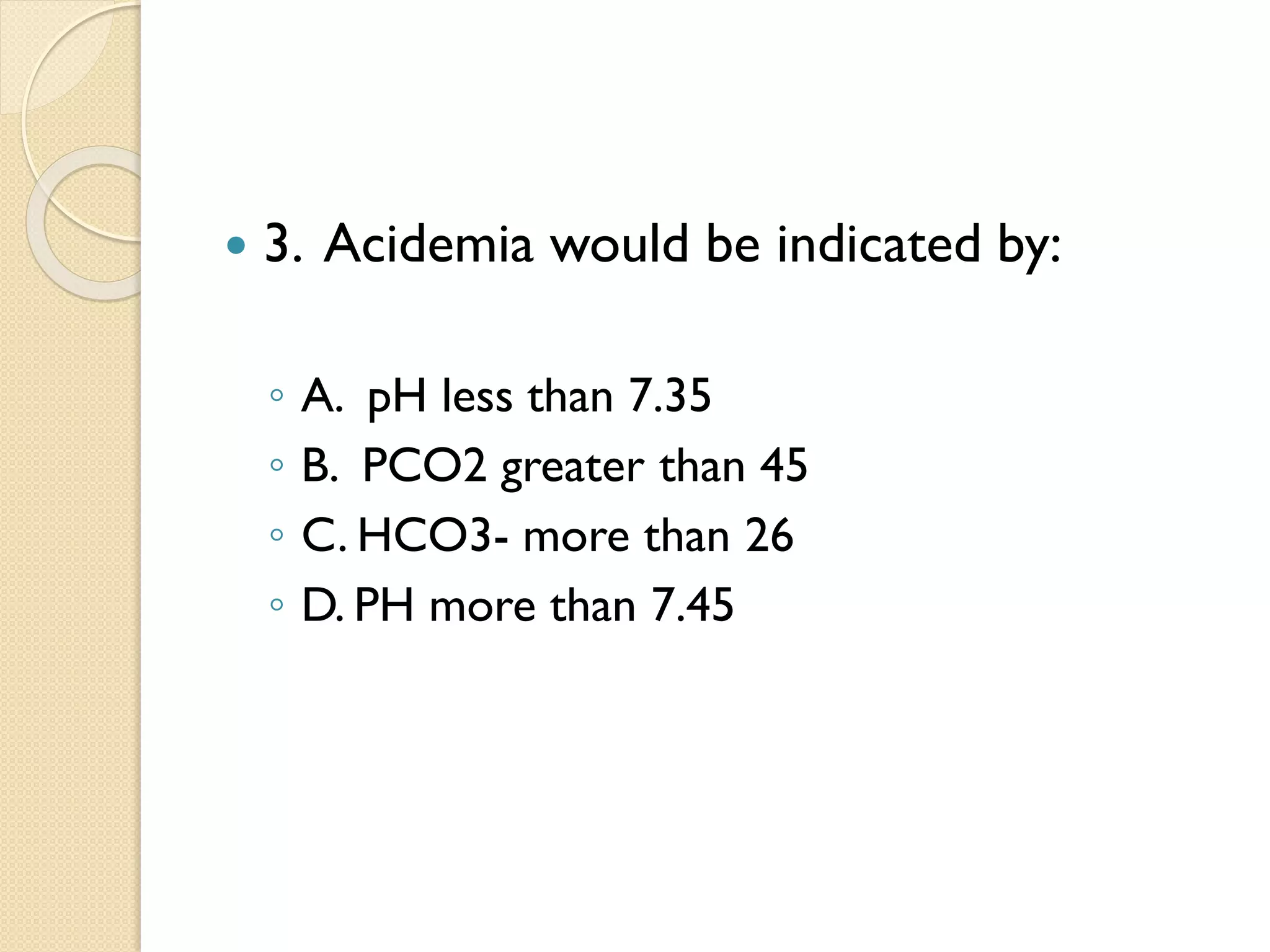 Arterial blood gas quiz | PDF