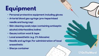 Arterial Blood Gas Sampling PowerPoint (OnTheWard.com) | PPT