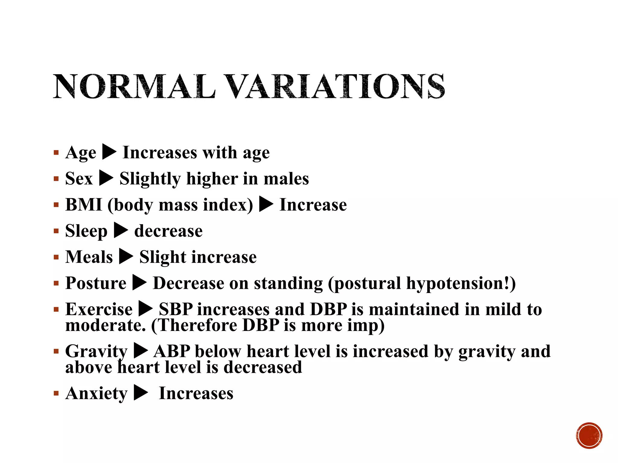 Arterial blood pressure | PPTX