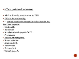 Arterial blood pressure | PPTX