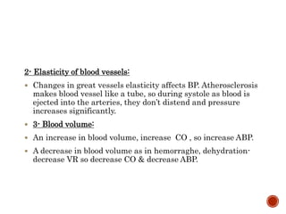 Arterial blood pressure | PPTX