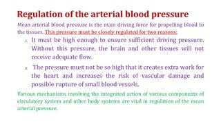 Arterial blood pressure | PPTX