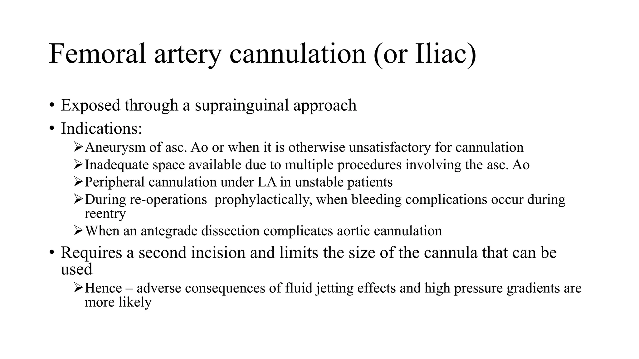 Arterial Cannulation in cardio thoracic surgery | PPTX