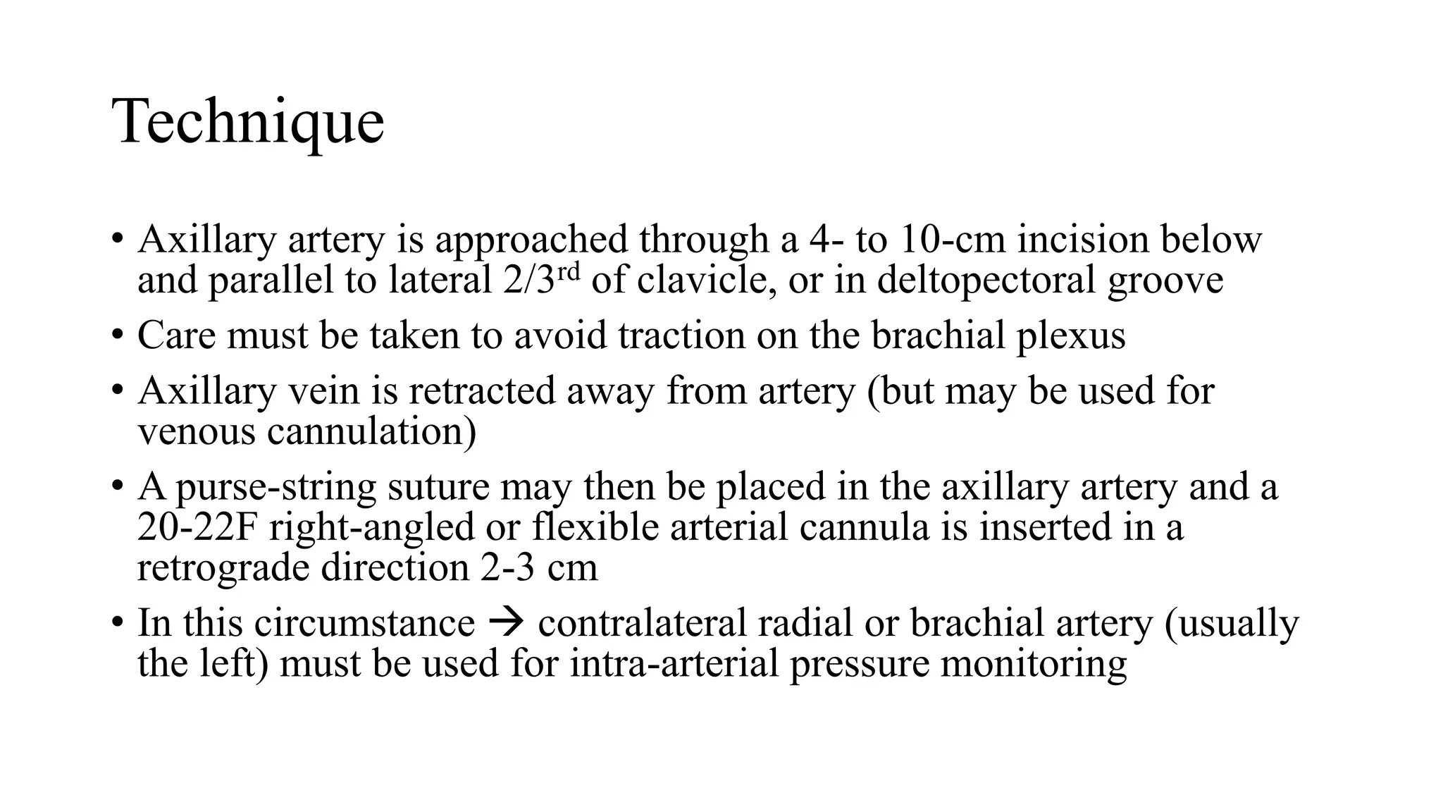 Arterial Cannulation in cardio thoracic surgery | PPTX